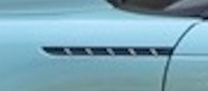 2002-2004 Thunderbird Front Fender Emblem Louver - Thunderbird Specialties