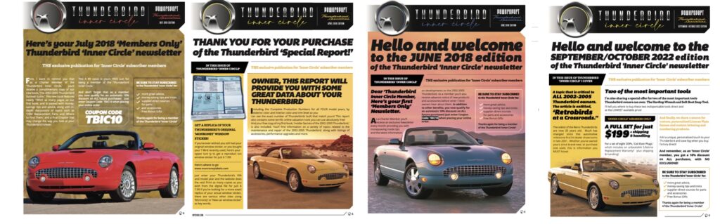 NEW PRODUCT!"The Ultimate 2002-2005 Thunderbird Owners Reference Library!'